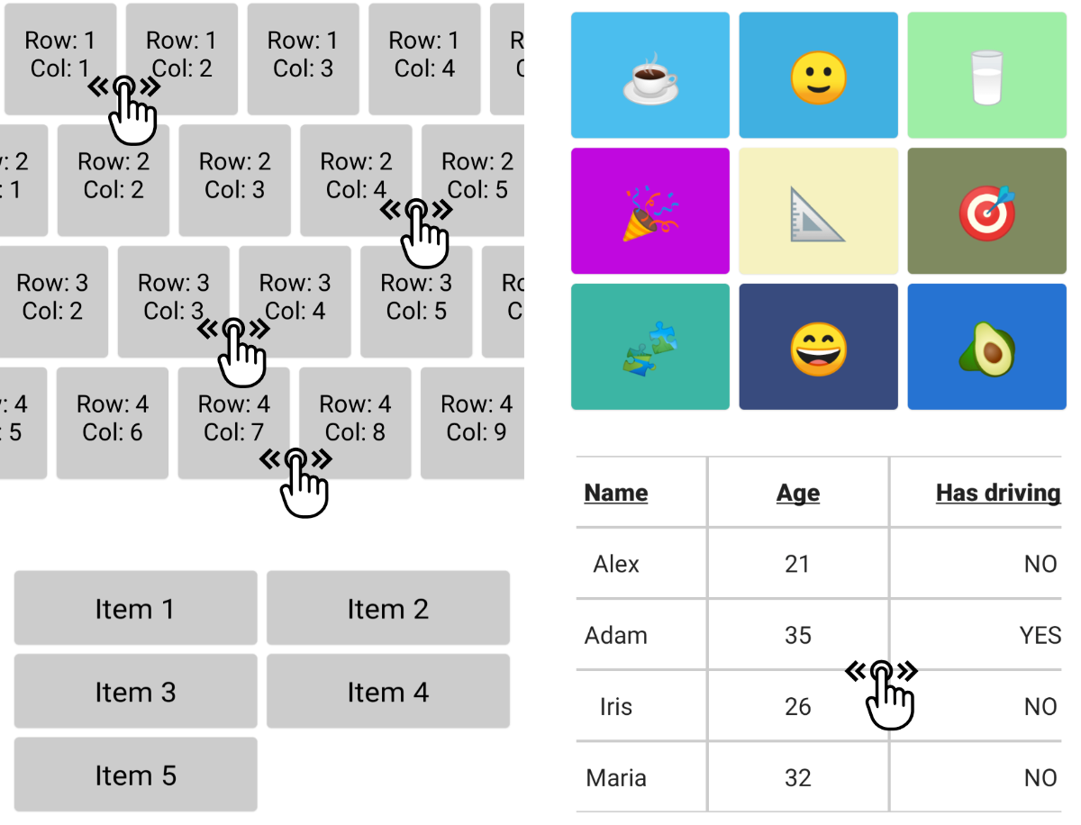 Jetpack Compose Building Grids