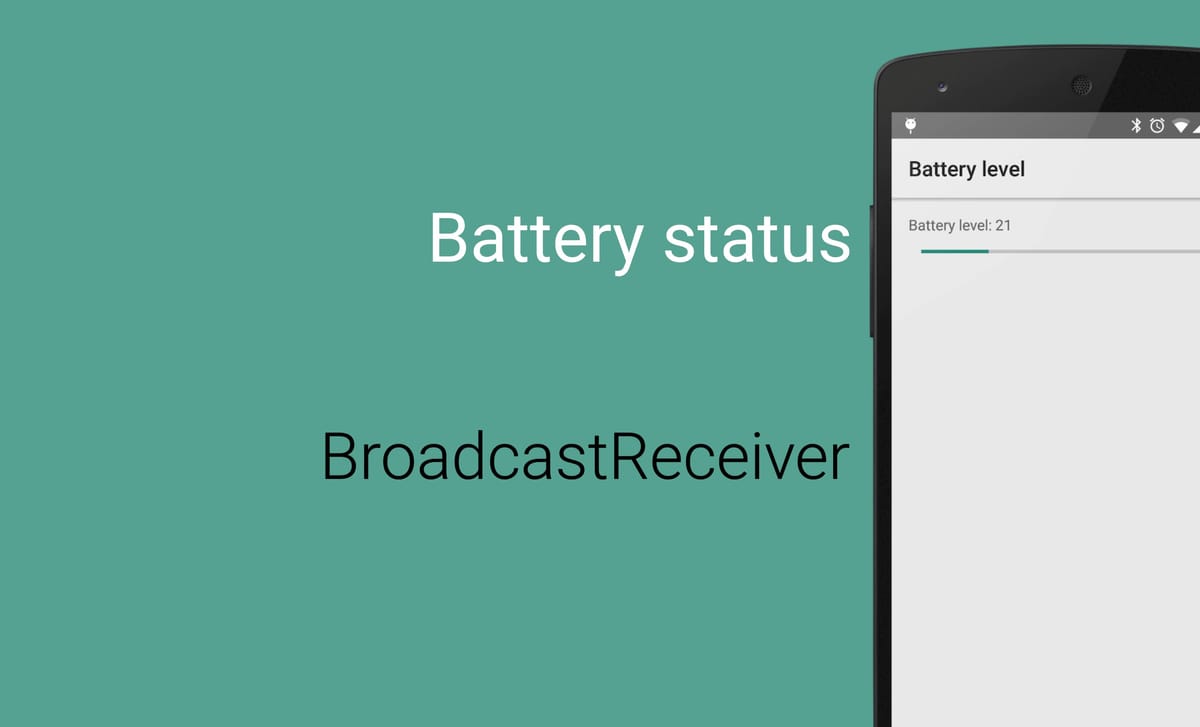 Android battery status use BroadcastReceiver